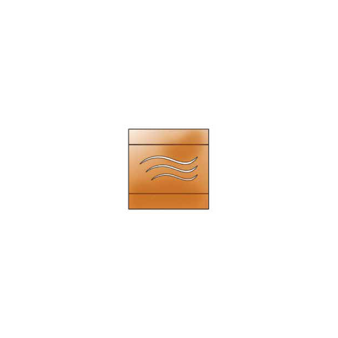 BRISE VUE EN ACIER CORTEN MOTIF VAGUE